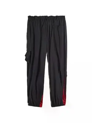 Y3 Wide Leg Track Pants With Side Stripe Detail