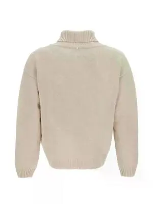 Lorena Antoniazzi Argyle Knit Roll Neck Sweater