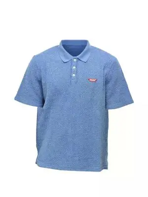Dsquared2 Logo-pin Terry-cloth Polo Shirt - Blue