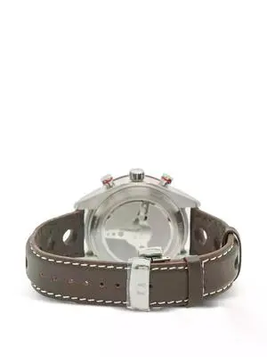 TISSOT Stainless Steel Chronograph Watch With Dial And Leather Strap