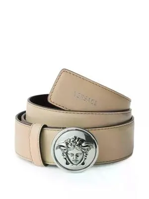 Versace Medusa Buckle Belt - Neutrals
