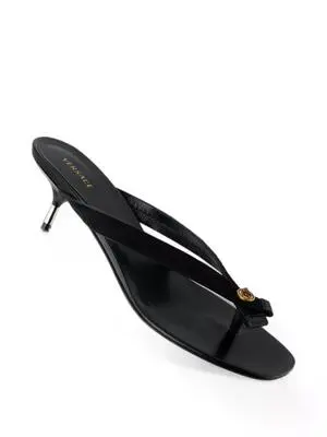 Versace Medusa-plaque Kitten-heel Mules
