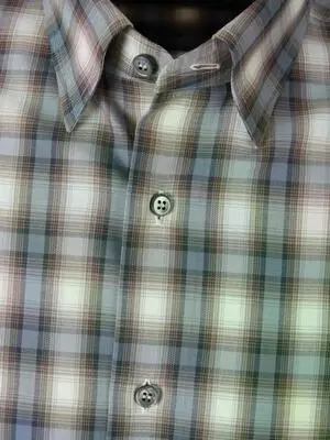 Brioni Check-print Button-down Shirt