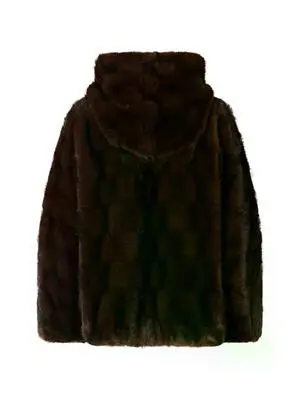 Pinko Faux-fur Hooded Coat