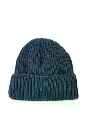 C.P. COMPANY Ribbed-knit Beanie Hat - Blue