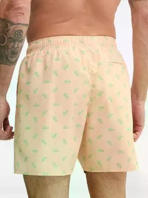 Lacoste Logo Print Swim Shorts