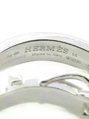 Hermès Sterling Buckle Detail Ring