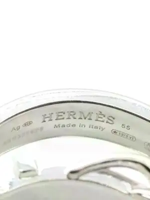 Hermès Sterling Buckle Detail Ring