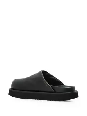 Rick Owens Leather Flat Mules