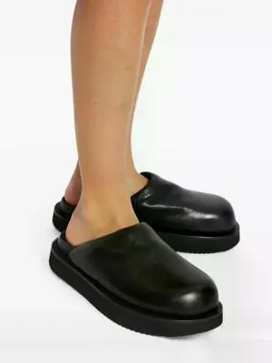 Rick Owens Leather Flat Mules