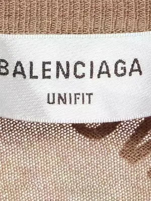 Balenciaga Logo-print V-neck Cardigan