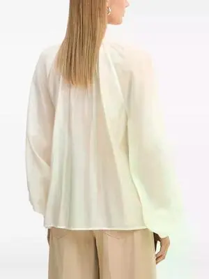 VICOLO Bow Detail Long-sleeve Blouse