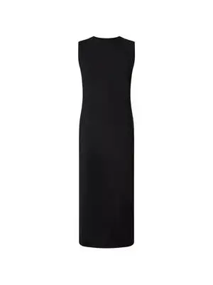 Pinko Lace-up Eyelet Detail Maxi Dress - Black
