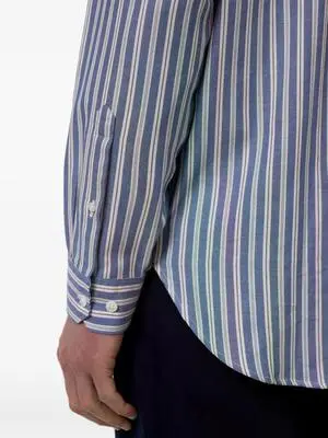Closed Striped Cotton Shirt - Blue