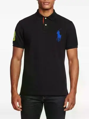 Polo Ralph Lauren Logo-embroidered Polo Shirt - Black