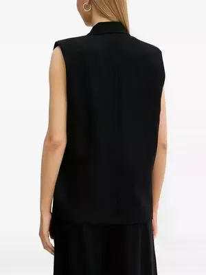 VICOLO Single-breasted Waistcoat - Black