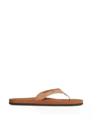 Maison Kitsuné X Indosole Easy Living Logo-embroidered Flip Flops