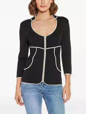 Gucci Zip-up Jersey Jacket With Contrast Trim