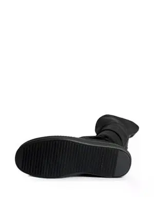 Rick Owens Waxed High Sock Boots
