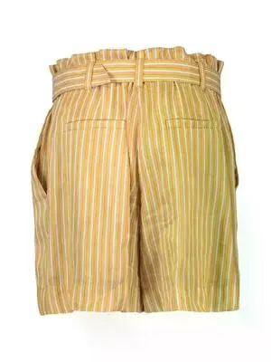 Brunello Cucinelli Striped Belted Shorts