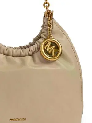Michael Kors Medium Leather Bucket Bag With Chain Strap