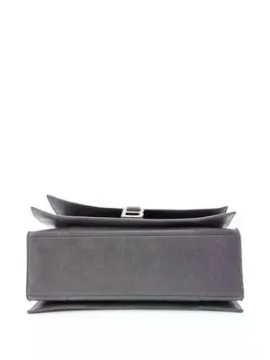 Balenciaga Crush Chain Flap Leather Shoulder Bag - Grey