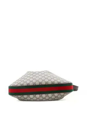 Gucci Attache Shoulder Bag Gg Coated Canvas Medium Hobo Bag