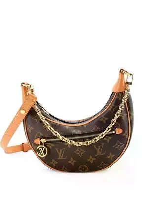 LOUIS VUITTON Monogram Canvas Shoulder Bag - Brown
