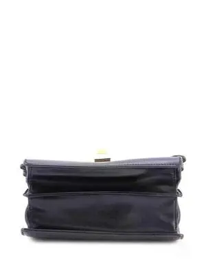 Fendi Kan I Bag Studded Leather Shoulder Bag - Black