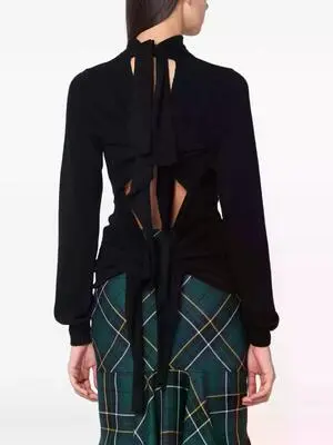 Moschino Tie-back Roll-neck Sweater