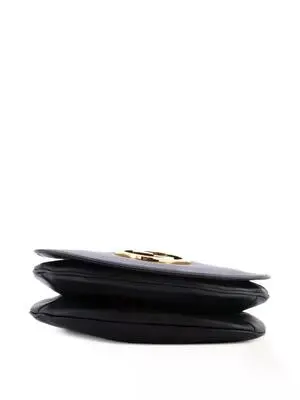 Gucci Web Blondie Flap Bag Leather Shoulder Bag - Black