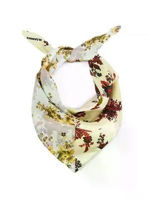 JIL SANDER Floral-print Silk Scarf