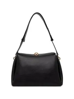 TWINSET Pebbled-texture Shoulder Bag - Black