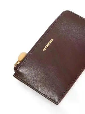 JIL SANDER Goji Coin Purse Small - Brown