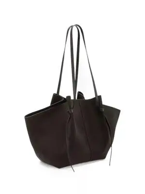 Yuzefi Mochi Pleated Shoulder Bag - Brown