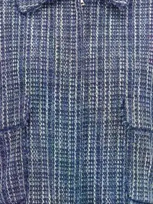 Kiton Zip-up Tweed Jacket