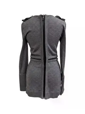 Burberry Knit Mini Dress With Shoulder Detail