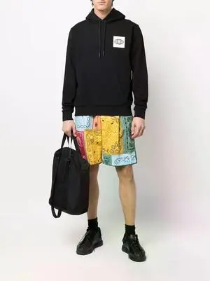 COUNTY OF MILAN Cotton Logo Hoodie - Black
