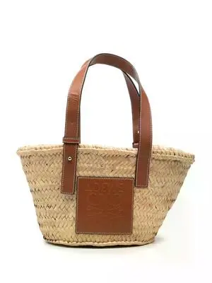 Loewe Raffia Anagram Basket Tote Bag