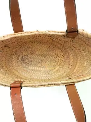 Loewe Raffia Anagram Basket Tote Bag