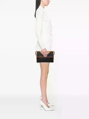 Saint Laurent Clutch Bag With Leather Trim