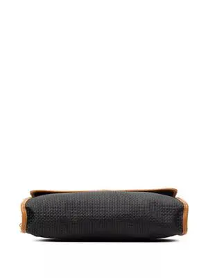 Saint Laurent Clutch Bag With Leather Trim