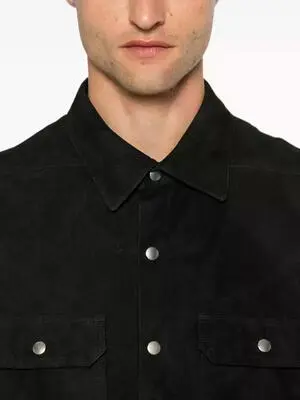Rick Owens Suede Press-stud Jacket