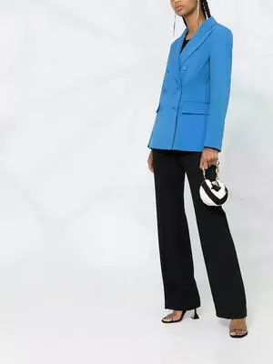 Alberta Ferretti Peak Lapel Double Breasted Blazer