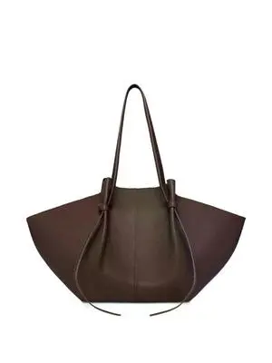 Yuzefi Mochi Pebble-grained Shoulder Bag - Brown