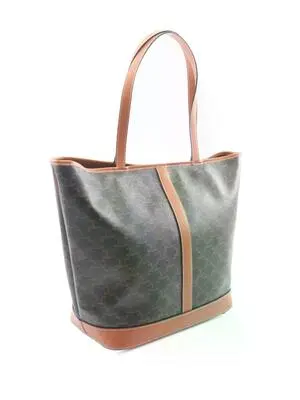 Celine Medium Triomphe Coated Canvas Cabas Tote Bag