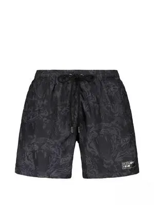 PLEIN SPORT All-over Graphic Print Swim Shorts