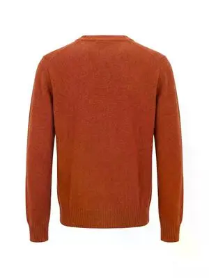 Malo Crew Neck Cashmere Sweater - Orange