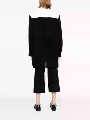 Yohji Yamamoto Monochrome-panelled Shirt