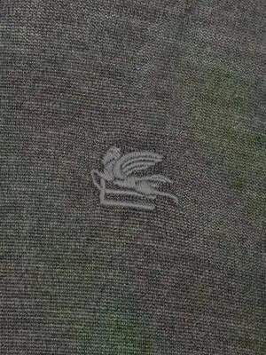 Etro Pegasus-embroidered Polo Sweater